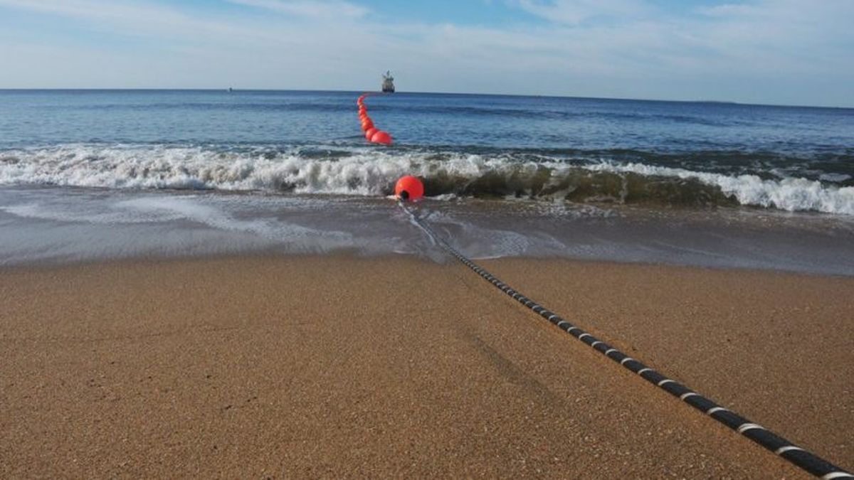 El cable submarino Tannat llega a Argentina