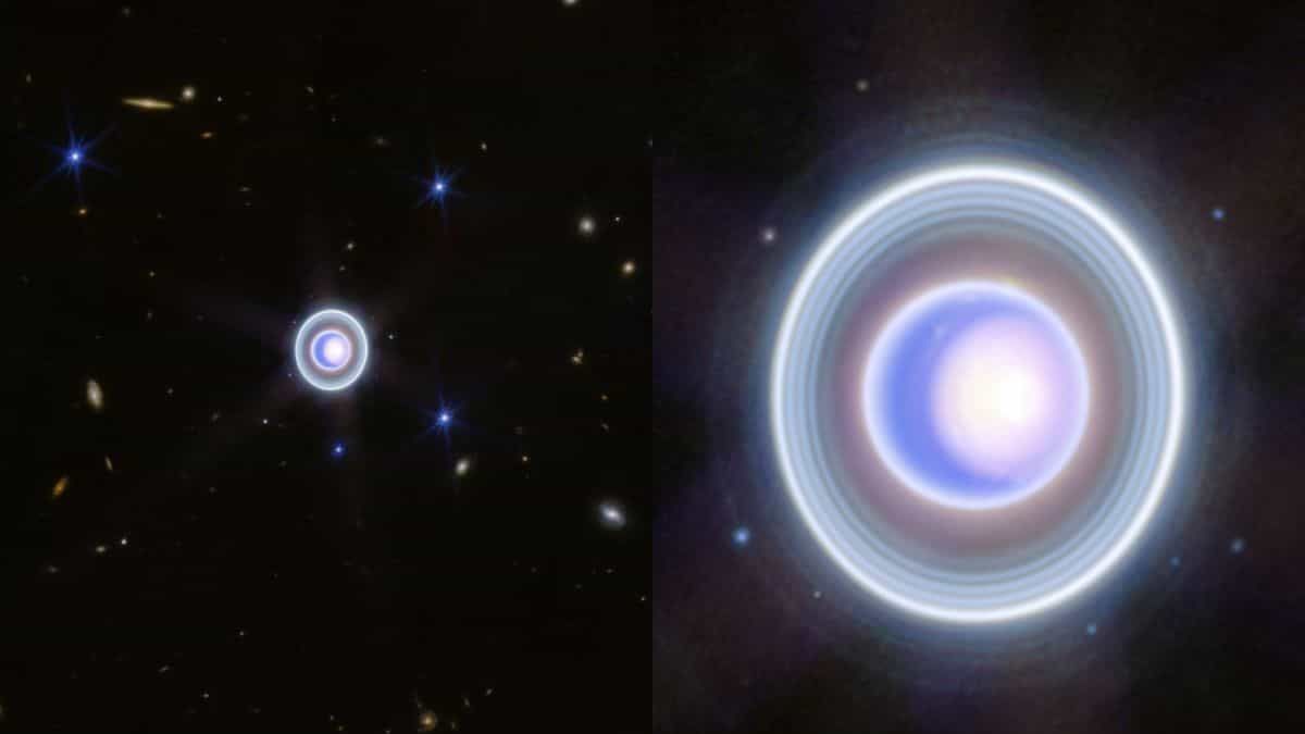 La NASA publicó imágenes inéditas de Urano