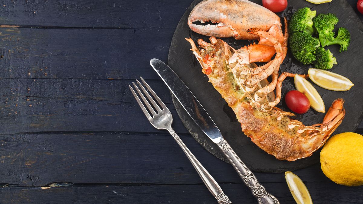 Langosta con emulsión de limón